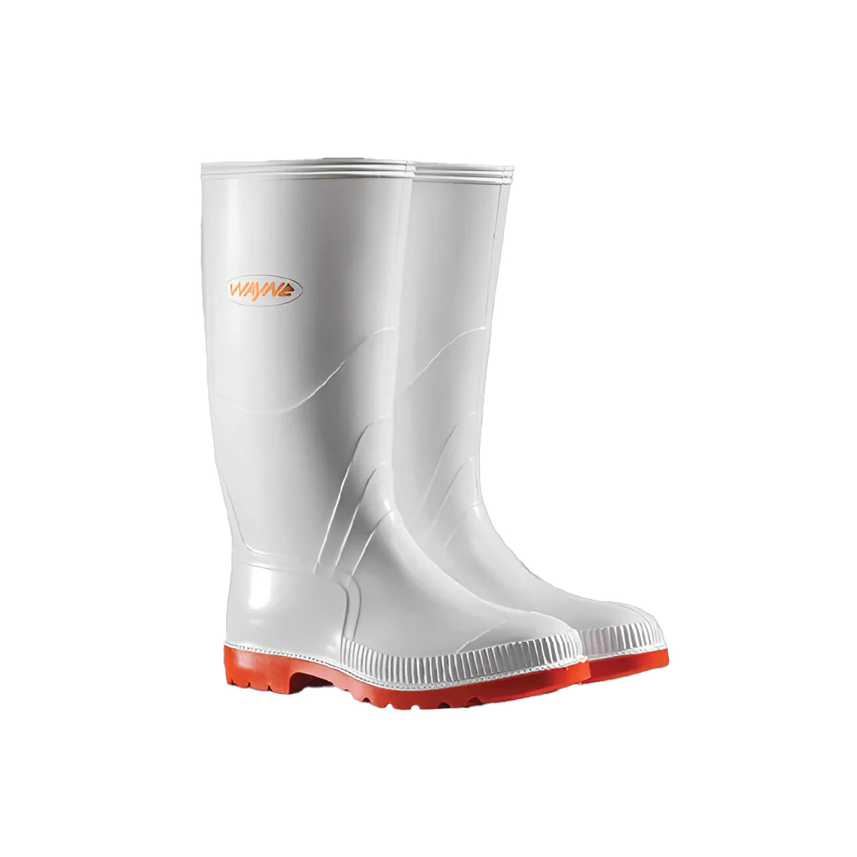 Wayne Mens Duralight Gumboot White/Red – Basson Workwear